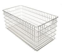 China AISI Stainless Steel 304 Surgical Instrument Sterilization Containers Wire Storage Basket for sale