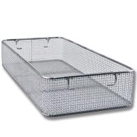China Woven Mesh Stainless Steel Wire Basket Tray For Hospital Surgical Instrument for sale