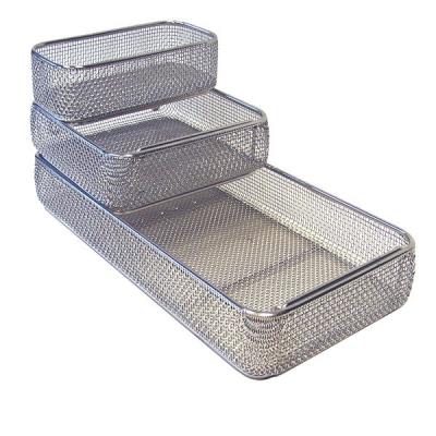 China Medical Surgical Rigid Sterilization Containers , Stainless Steel Wire Mesh Trays for sale