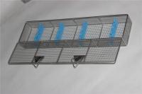 China Endoscope Trays Surgical Instrument Sterilization Containers Stainless Steel Wire Mesh Basket for sale
