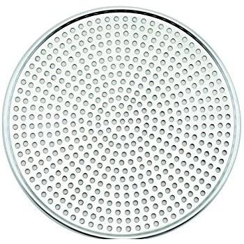 China 12 Inch Pizza Mesh Screen Perforated Aluminum Material Round Hole Anodic Oxide Finished for sale