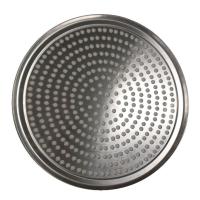China 12 Inch Pizza Mesh Screen Perforated Aluminum Material Round Hole Anodic Oxide Finished for sale