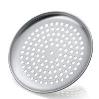 China 12 Inch Pizza Mesh Screen Perforated Aluminum Material Round Hole Anodic Oxide Finished for sale