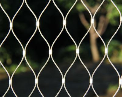 China Decor Rope Flexible Cable Mesh X Tend SS Material High Open Area With Ferrule for sale