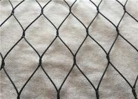 China Black Oxide Coated Stainless Steel Netting Mesh , Wire Cable Netting Anti Weather for sale