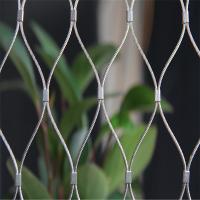 China Animal Cages Flexible Cable Mesh Diamond Ferruled Panel Customized Net Height for sale