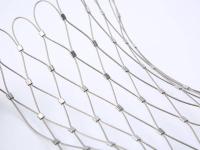 China Animal Cages Flexible Cable Mesh Diamond Ferruled Panel Customized Net Height for sale
