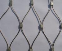 China Diamond Ferruled Flexible Cable Mesh SS Material High Open Area Animal Enclosure for sale