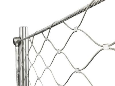 China Architectural Flexible Cable Mesh SS Wire Rope Solid Structure For Stair Balustrade for sale