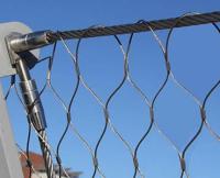 China Durable Stainless Steel Cable Mesh , Flexible Wire Mesh For Balustrade Railing for sale