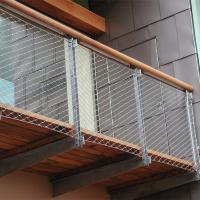 China Balcony Balustrade Flexible Stainless Steel Cable Mesh X Tend High Open Area for sale