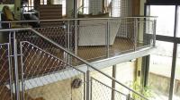 China Ferrule Flexible Cable Mesh Stainless Steel Rope 3D Structure For Spiral Staircase for sale