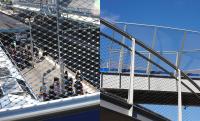 China Inox Architectural Flexible Cable Mesh Stainless Steel Wire Rope Balustrade for sale