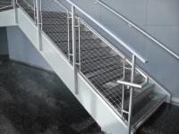 China Decorative Ferrule Flexible Stainless Steel Wire Rope Mesh Fence For Stair Railing for sale