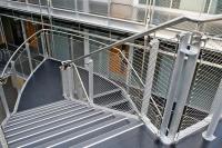 China Decorative Ferrule Flexible Stainless Steel Wire Rope Mesh Fence For Stair Railing for sale