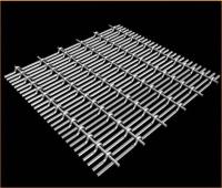 China SS Woven Architectural Wire Mesh Perforated Steel Cladding With Special Crimps for sale