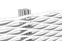 China Heavy Duty Architectural Wire Mesh Panels Decorative Metal Cladding Aluminum Material for sale
