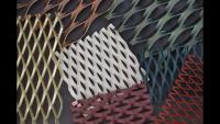 China Interior / Exterior Architectural Wire Mesh Screen Panels Wall Facade Cladding Powder Coated for sale