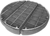 China Knitted Stainless Steel Woven Wire Mesh Filament Surface For Gas / Liquids Separated for sale