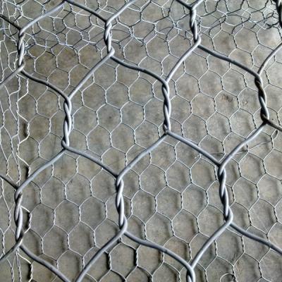China 4mm Gabion Mesh Basket Hot Dipped Galvanized Hexagonal Wire Box Walls for sale