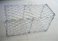 China 1mx1mx1m Gabion Mesh Basket /  Box Assembled For Flood Control for sale