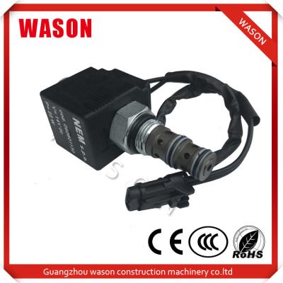 China 12V 24V LOVOL Excavator Solenoid Valve / Spare Part Excavator Black for sale