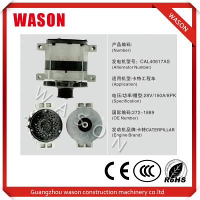 China 272-1889 Excavator Spare Parts / CAT Alternator ISO9001 Certificate for sale