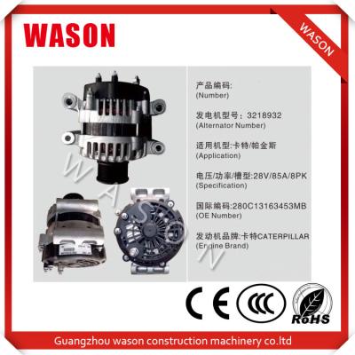 China Perkings CAT Excavator Alternator 280C13163453MB Standard Size for sale