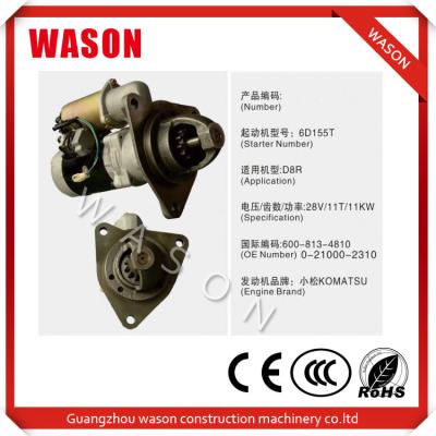 China 0-21000-2310 0210002310 Excavator Starter Motor For Komatsu Excavator for sale