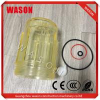 China YN21P01068S003 Fuel Filter Bowl / SK200-8 Yellow Glass Bowl Fuel Filter for sale