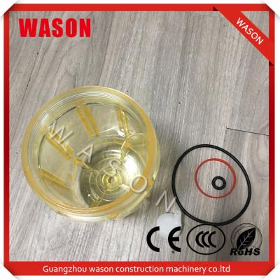 China YN21P01068S003 Fuel Filter Bowl / SK200-8 Yellow Glass Bowl Fuel Filter for sale