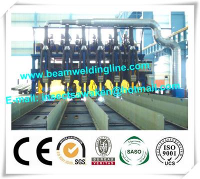 China Multi Pole Longitudinal H Beam Welding Line for Shipyard Welding for sale