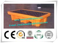 China 150 L IBC Steel Spill Pallets Rotomolded PE 4 Drum Spill Pallet for sale