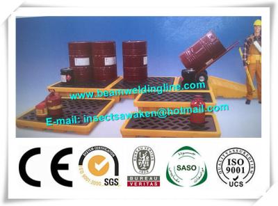 China 150 L IBC Steel Spill Pallets Rotomolded PE 4 Drum Spill Pallet for sale