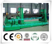 China 3 Roller Hydraulic Symmetrical Plate Rolling Machine For Shipbuilding / Petroleum for sale