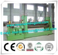 China 3 Roller Hydraulic Symmetrical Plate Rolling Machine For Shipbuilding / Petroleum for sale