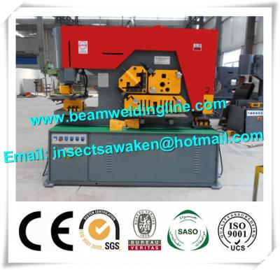 China Safety Hydraulic Shearing Machine Hydraulic Iron Worker Punch And Shear Machine for sale