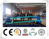 China H beam welding line for steel bridge , Steel construction bridge rib assembling and welding machine for sale