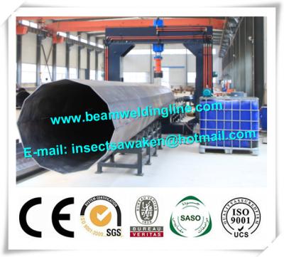 China Street pole assembling machine for wind tower production line , Heavy light pipe welding machine for sale