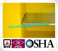 China Yellow Industrial Safety Cabinets , Flame Proof Storage Cabinets For Waste Chemical for sale