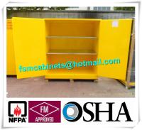 China Yellow Industrial Safety Cabinets , Flame Proof Storage Cabinets For Waste Chemical for sale