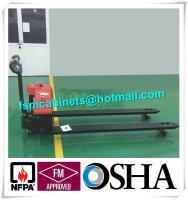 China Hydraulic Trolley And Cargo Stacker , Industry Fire Resistant File Cabinet For Oil Drum for sale