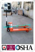 China Hydraulic Trolley And Cargo Stacker , Industry Fire Resistant File Cabinet For Oil Drum for sale