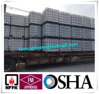 China 1000L IBC Fire Resistant Cabinet Galvanized Leak Proof IBC Tank For Liquid for sale