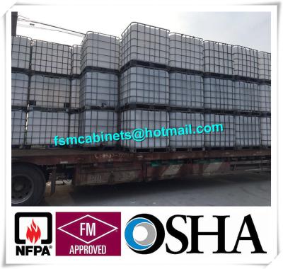China 1000L IBC Fire Resistant Cabinet Galvanized Leak Proof IBC Tank For Liquid for sale