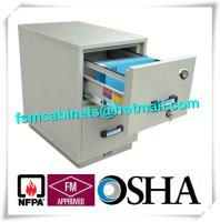 China Waterproof Fire Resistant File Cabinets , Fire Safe File Cabinet With 2 Drawer for sale