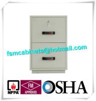 China Waterproof Fire Resistant File Cabinets , Fire Safe File Cabinet With 2 Drawer for sale