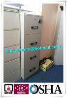 China Steel Waterproof Fire Resistant File Cabinet , Two Drawer Fire Rating Storage Cabinet for sale