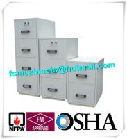 China Steel 4 Drawers Fire Resistant File Cabinets , Fireproof File Cabinets For Documents for sale