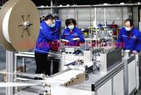 China Automatic Face Masks Roll Forming Machine , Disposable Face Mask Production Line for sale